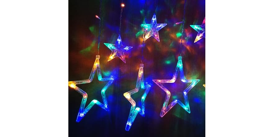 Sonicgrace Star Curtain String Light