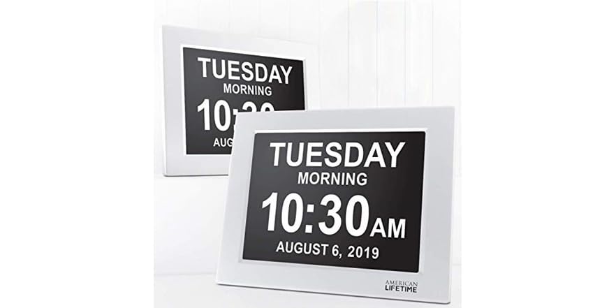 Extra Large Impaired Vision Clock 2 Pack