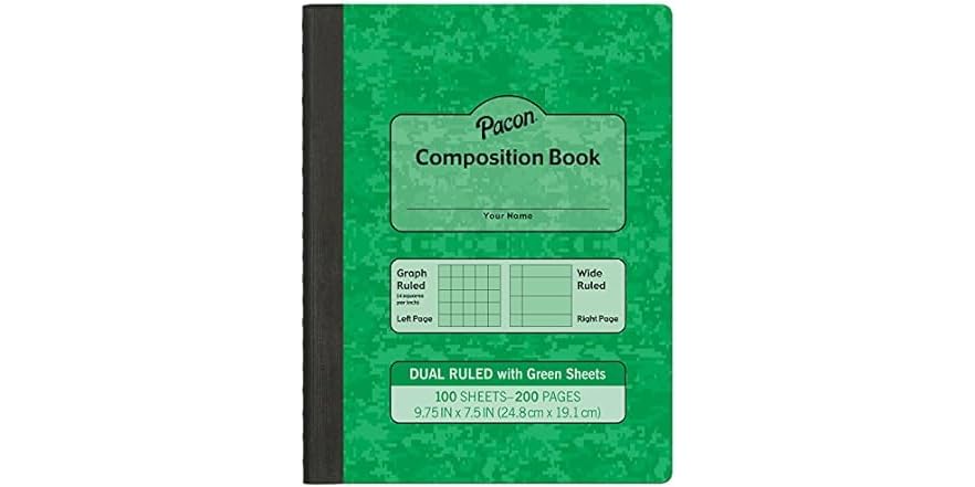 Pacon Dual Ruled Composition Book