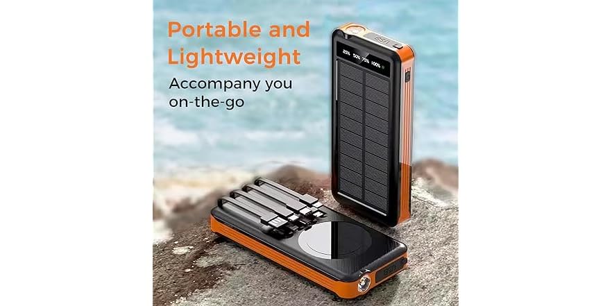 Outdoor Solar Portable 10000mAh Power Bank