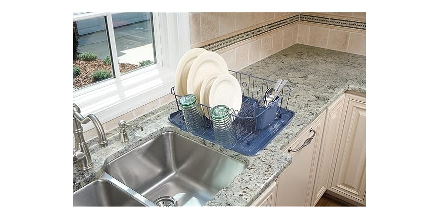Rubbermaid Dish Drainer, Large, Black