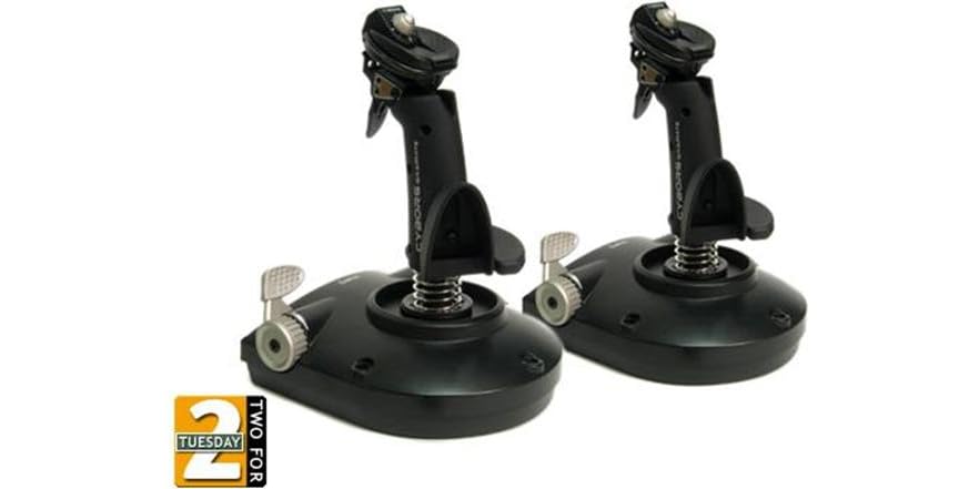 Saitek Cyborg Graphite USB Joystick - 2 Pack