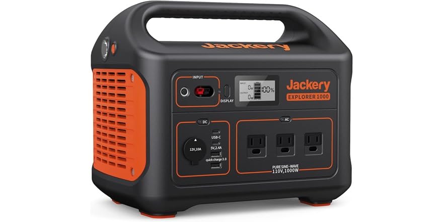 (NEW) Jackery Explorer 1000 Portable Power Station (Open Box)