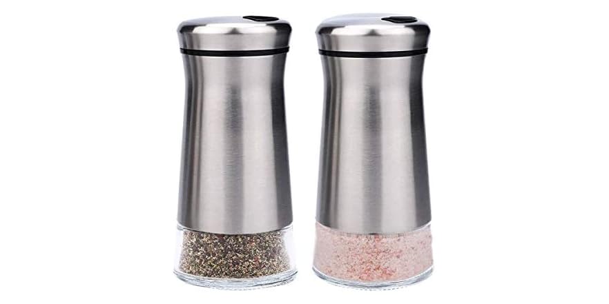 Stainless Steel Salt and Pepper Shakers