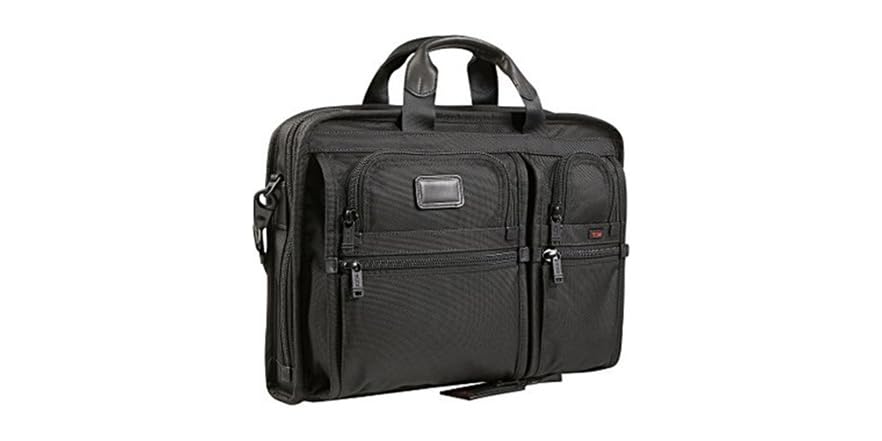 Tumi Alpha Compact Large Screen Computer Brief Black