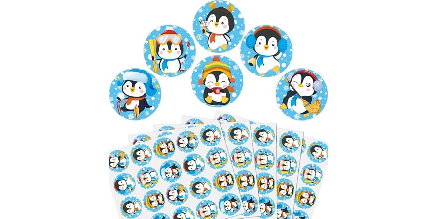 1200 Pieces Penguin Stickers