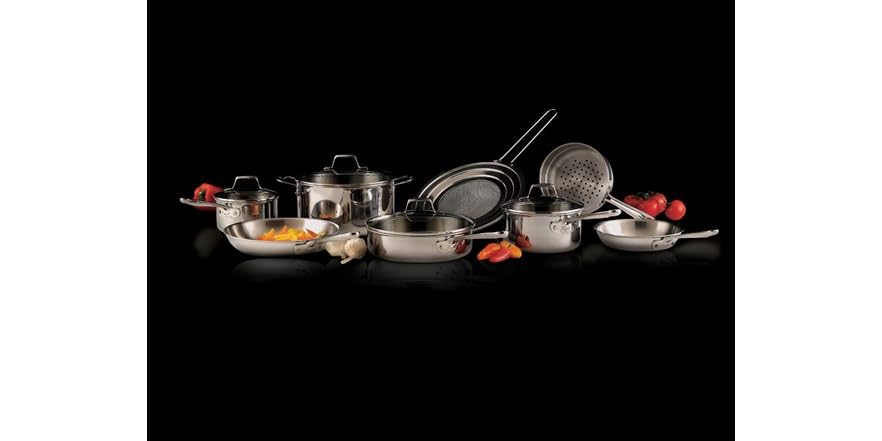Emeril by All-Clad Tri-Ply 12-Pc Stainless Cookware Set