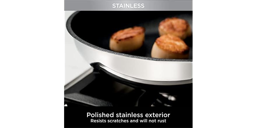 Ninja Foodi NeverStick Stainless 12" Fry Pan