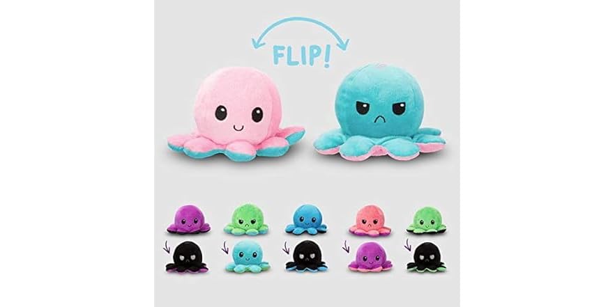 The Original Reversible Octopus Plushie - Green + Aqua