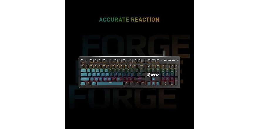 (NEW) MSI Forge GK300 Mechanical Keyboard