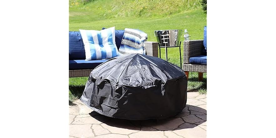 Sunnydaze Weather Resistant Round Fire Pit Cover