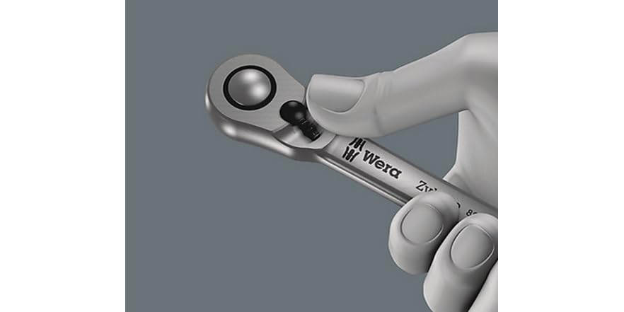 Wera 8100 Metric Ratchet Set Switch Lever, 1/4dr