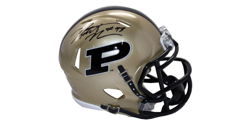 Rob Ninkovich Purdue Signed Mini Helmet