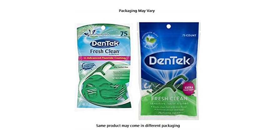 DenTek Fresh Clean Floss Picks, 75 Ct
