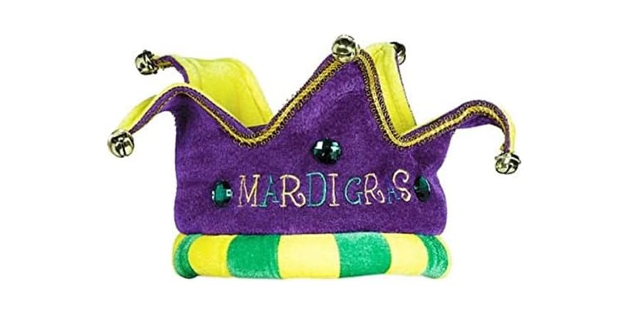 Mardi Gras Jester Royal Crown - 5" x 11"