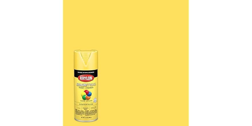 Krylon COLORmaxx Spray Paint Yellow