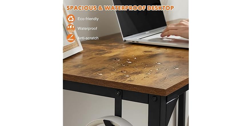 Sweetcrispy Computer Desk Small Office Desk