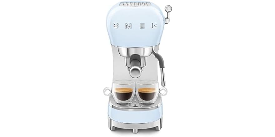 Smeg Manual Espresso Machine, Blue (Open Box)
