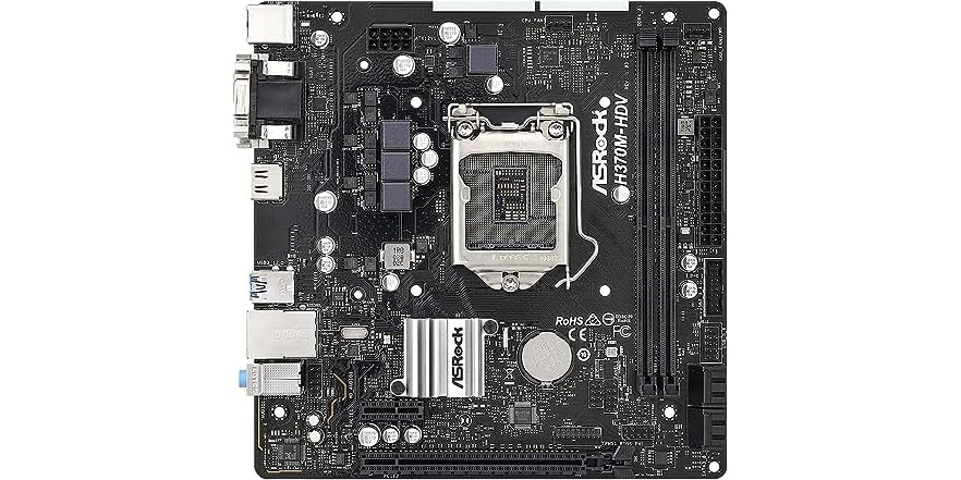 ASRock H370M-HDV Micro ATX Motherboard
