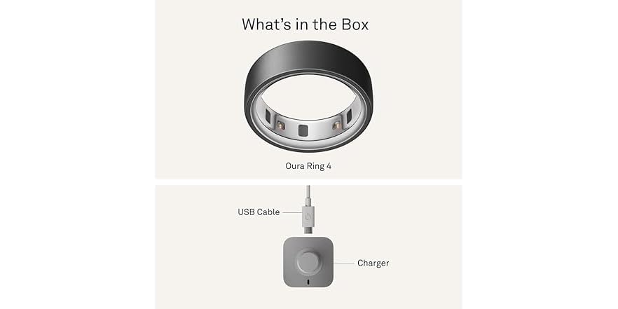 Oura Ring 4 Stealth, Size 10