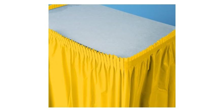 Creative Converting Plastic Table Skirt