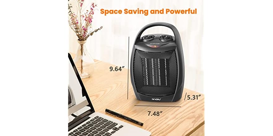 andily Electric Space Heater (Open Box)