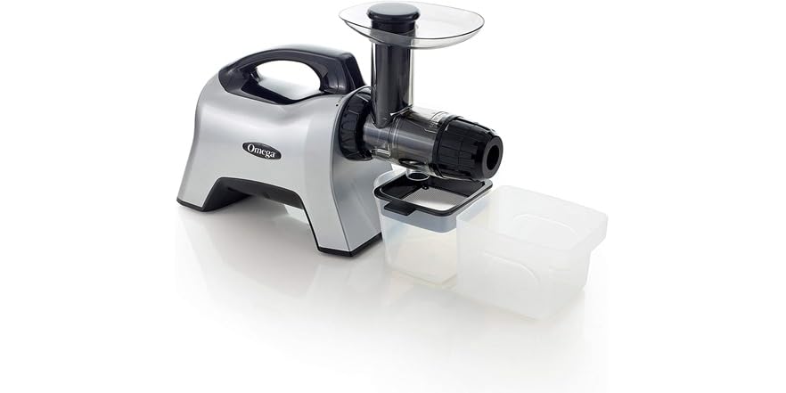 Omega Horizontal Masticating Juicer, Silver (Open Box)