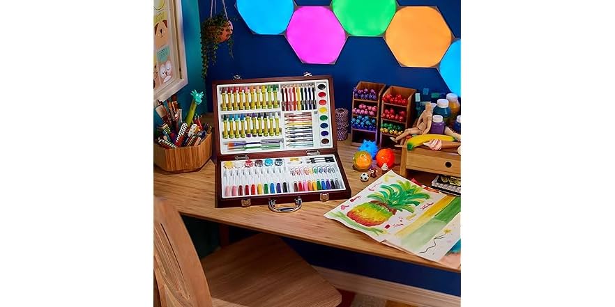 Crayola Wooden Art Set, 80+ Pcs