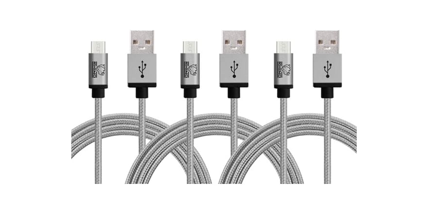 Rhino Micro USB Cables - 3 Packs