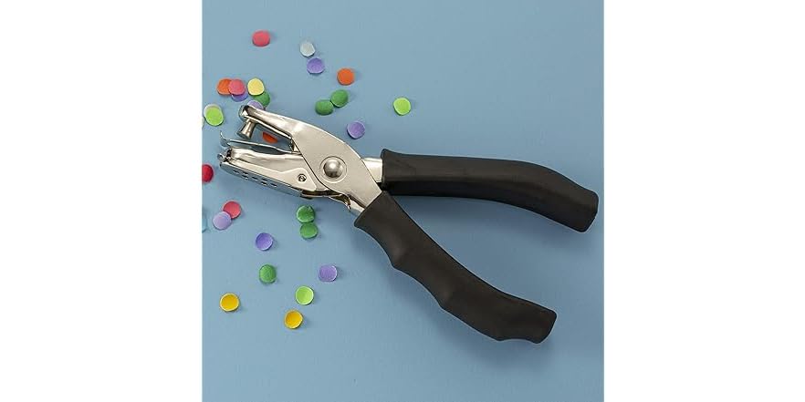 Officemate Hole Punch w/Soft Grip Handle