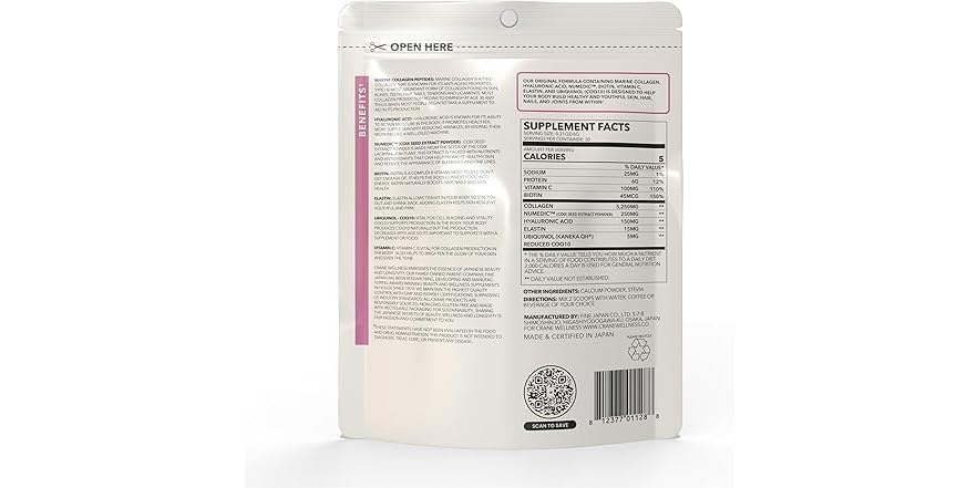 Crane Wellness Renew Marine Collagen Complex Powder