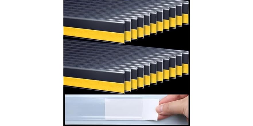 25 PC Self Adhesive Shelf Label Strips