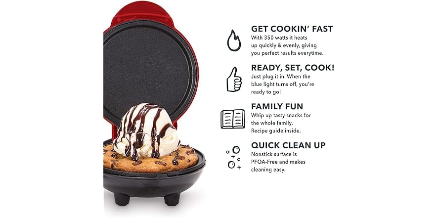 DASH Mini Maker Electric Round Griddle