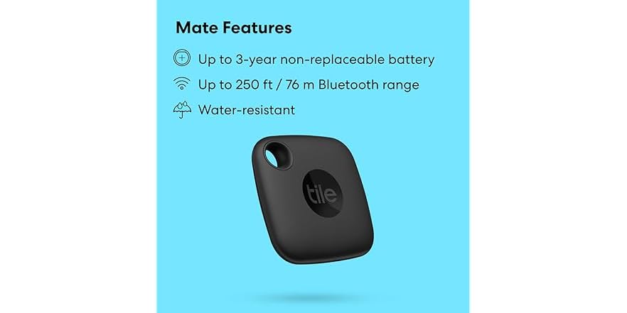 Tile Mate (2022) - Bluetooth Tracker, Keys Finder and Item Locator ...