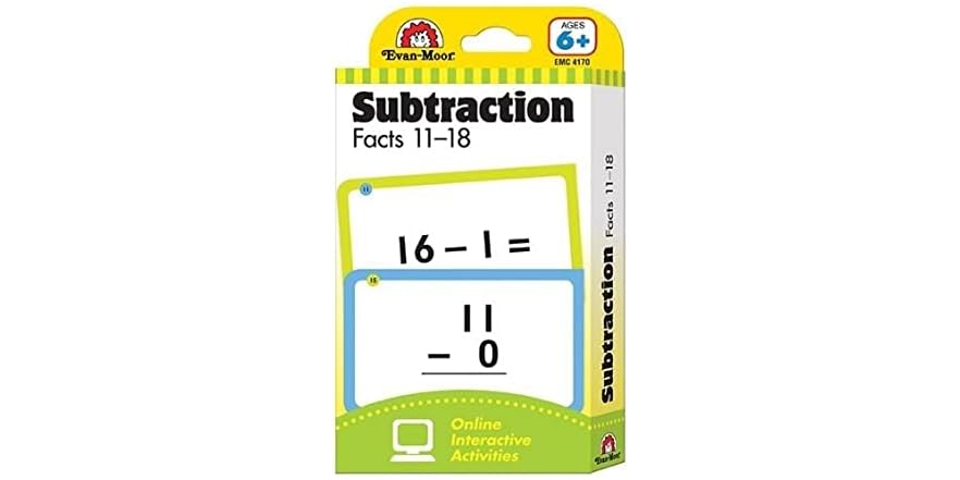 Flashcards: Subtraction Facts 11-18