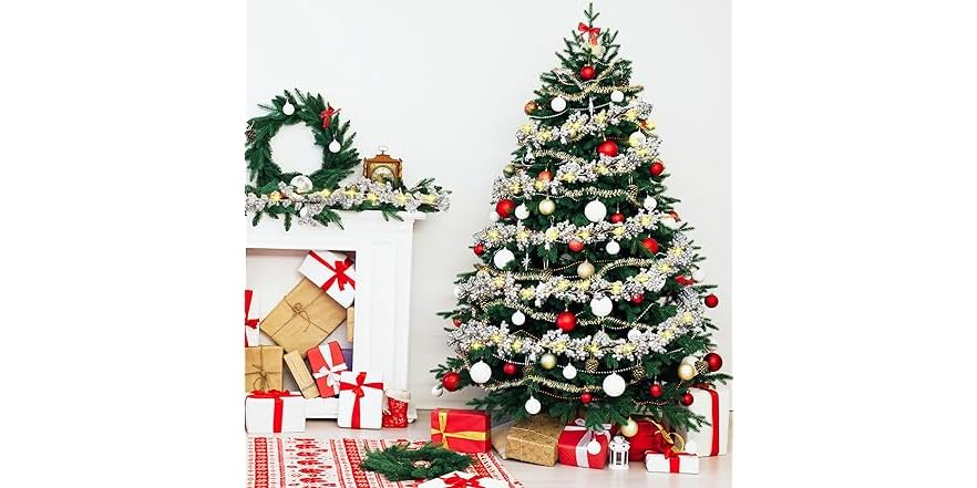 6ft Berry String Lighted Plastic Garland