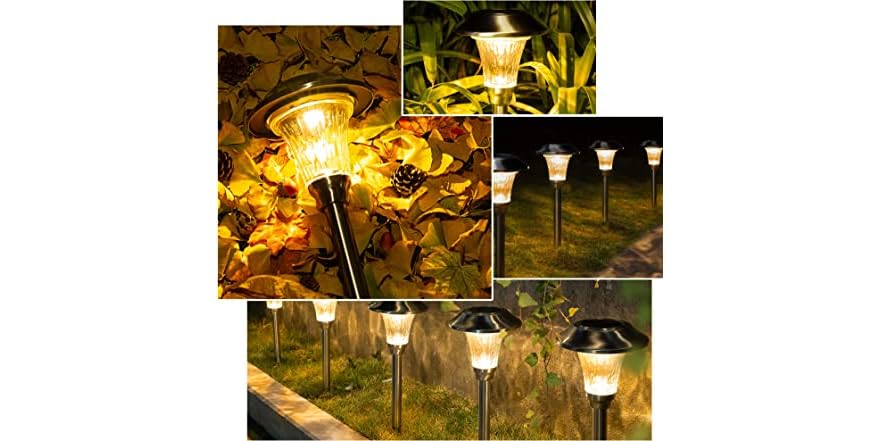 Solpex 8 Pack Solar Path Lights