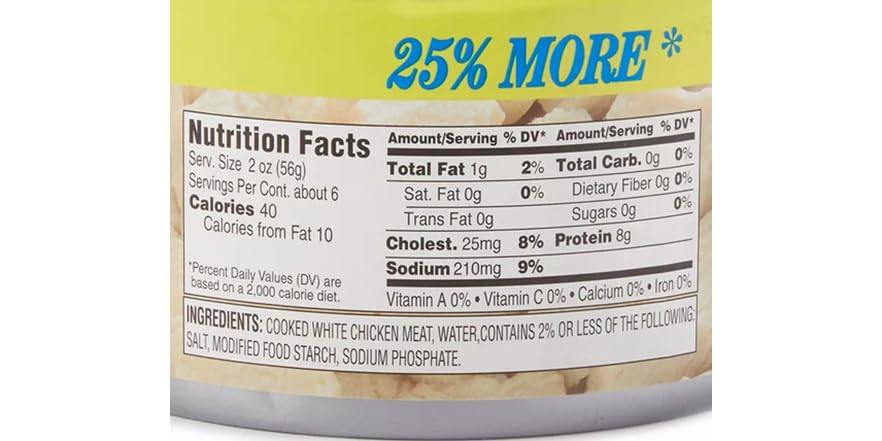 Crider White Chicken 12.5 oz (24 Pack)