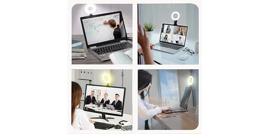5 Portable Clip On Ring Light USB