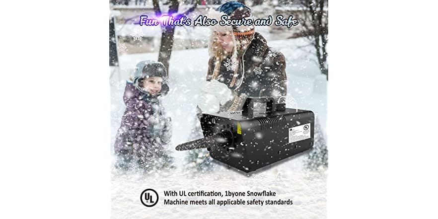 1byone 650W Snow Machine
