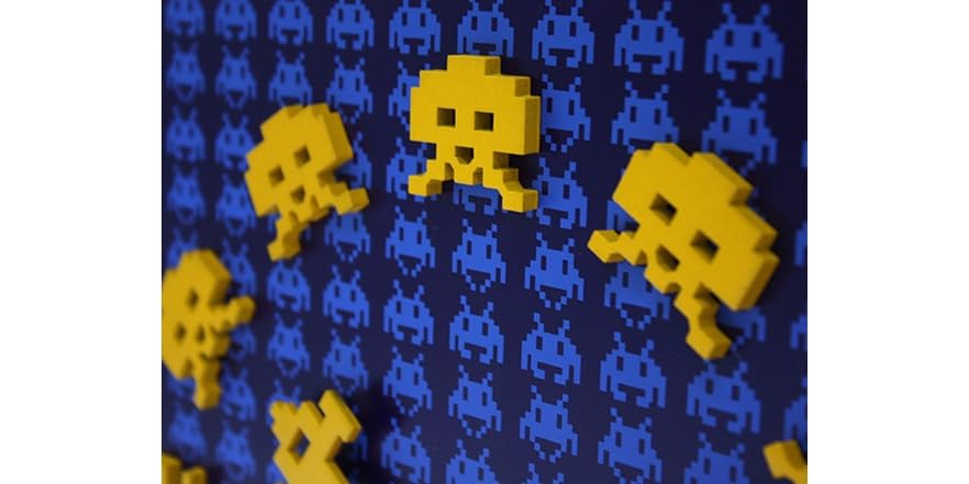 Space Invaders Wall Clock