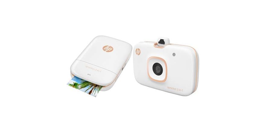 HP Sprocket 2-in-1 Instant Camera & Printer Bundle