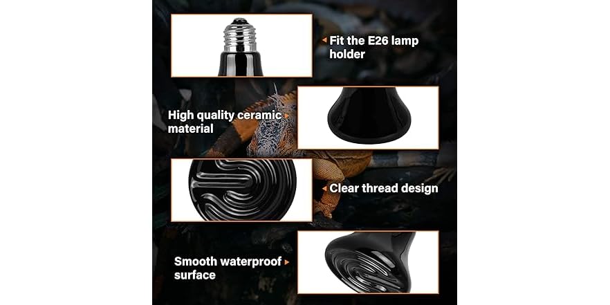 Simple Deluxe 50W 1-Pack Mini Heat Lamp