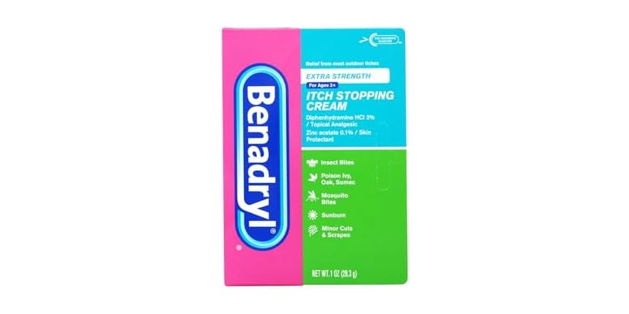 Benadryl Extra Strength Anti-Itch Relief Cream 1 oz