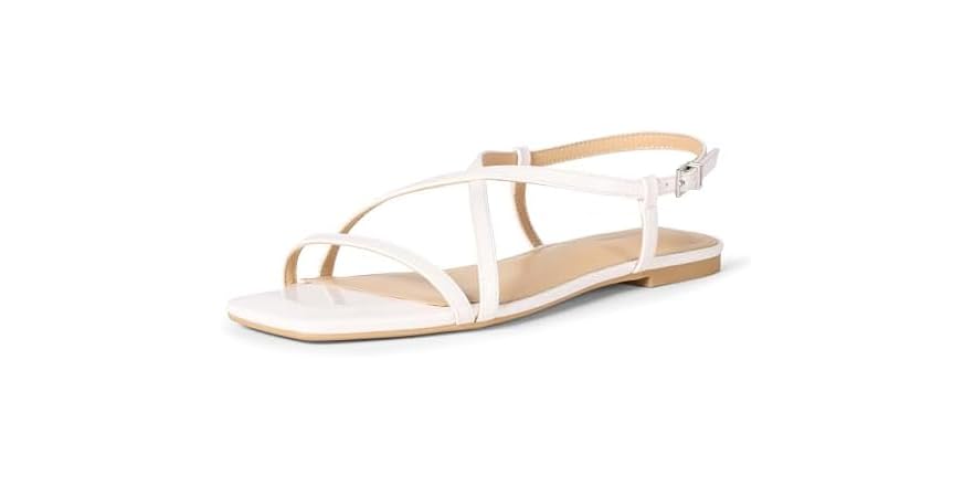 Amazon Essentials Women's Flat Strap Sandals