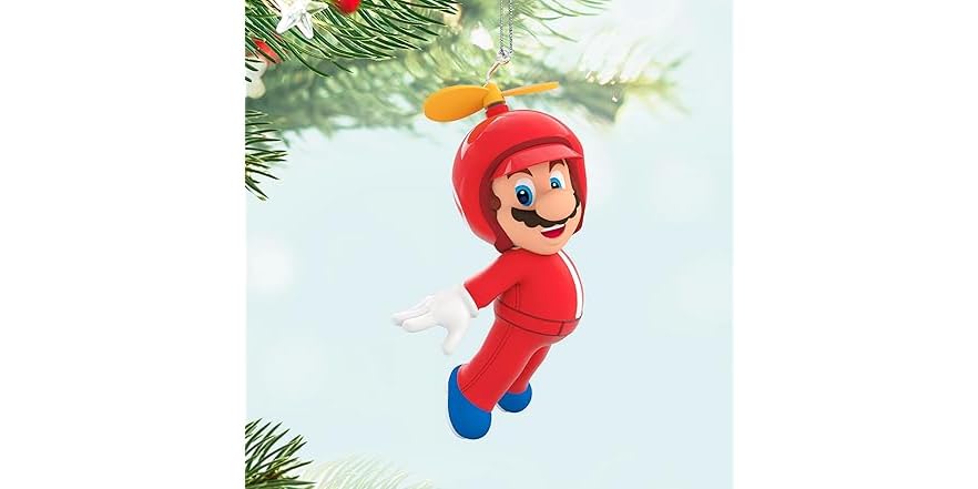 Hallmark Nintendo Propeller Mario Ornament