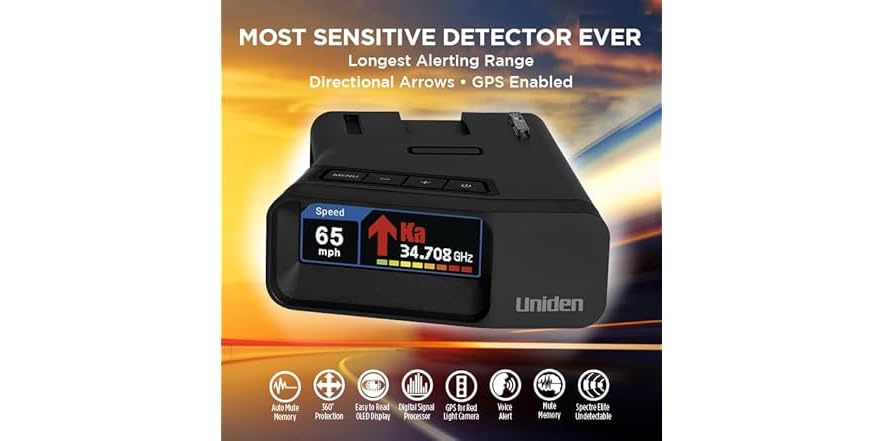 (NEW) Uniden R7 EXTREME Long Range Laser/Radar Detector
