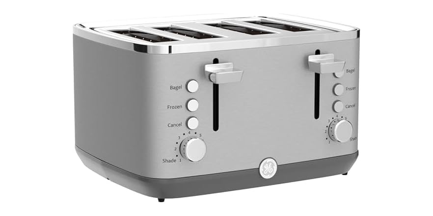 GE 4-Slice Toaster Silver