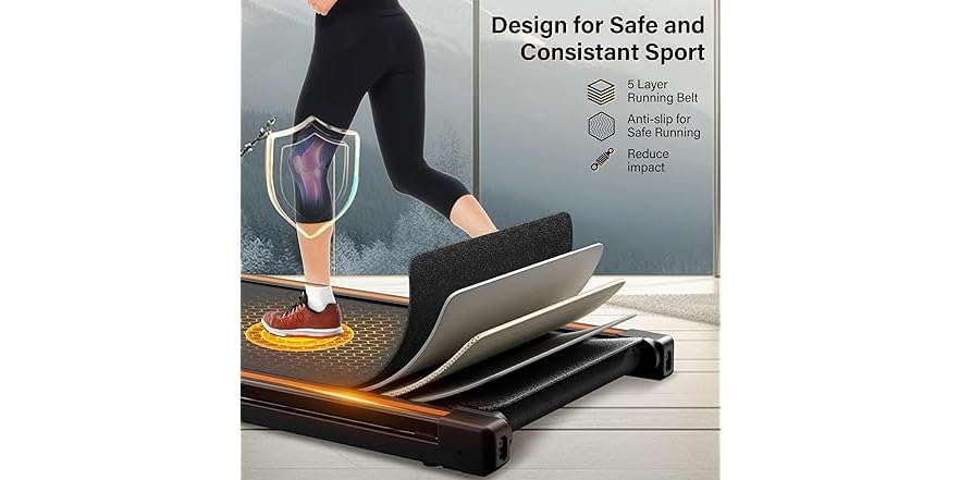 ACTFLAME Walking Pad with Incline, Portable Treadmill for Ho (Open Box)