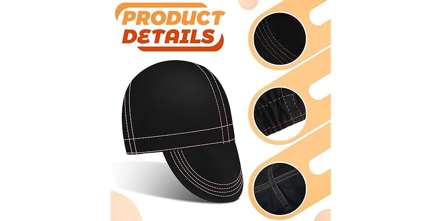 2 Pack Flame Resistant Welding Cap